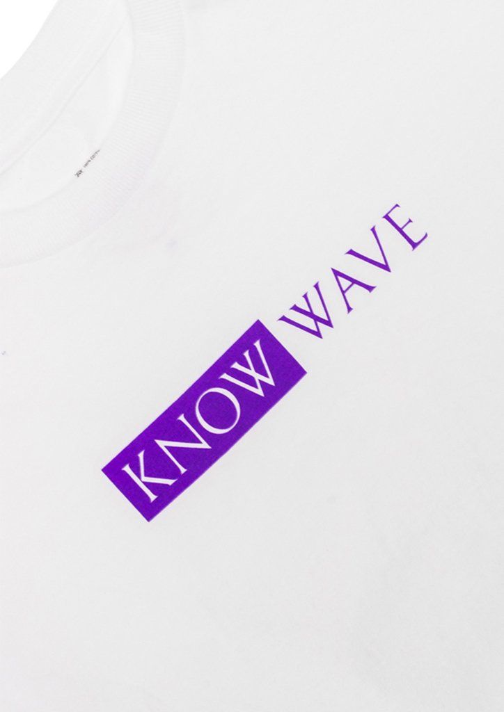 KNOW WAVE TBT TEE WHITE - minishopmadrid