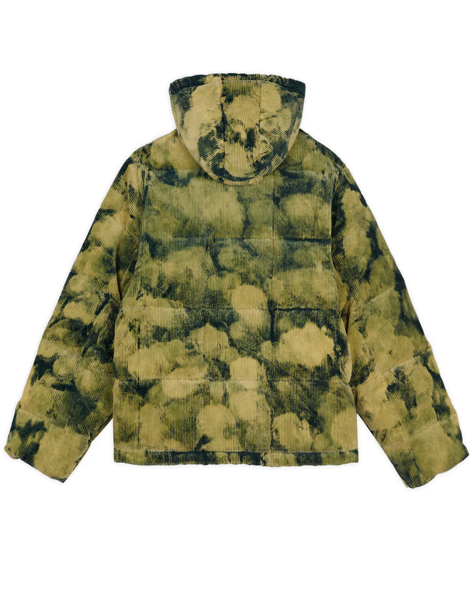 Brain Dead Bleach Dyed Dimension Puffer Jacket - Olive - minishopmadrid