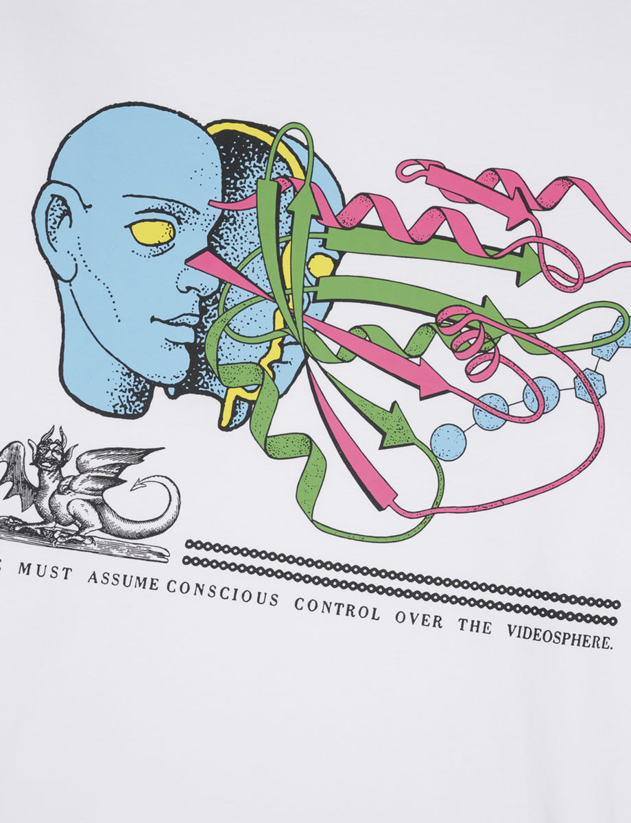 BRAIN DEAD CONSCIOUS CONTROL LS T-SHIRT-WHITE - minishopmadrid